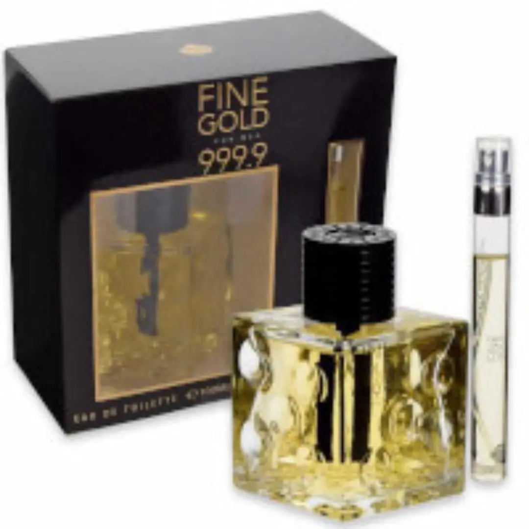 Coffret Fine Gold homme Fine Gold 999.9 Eau de Toilette 100Ml +15 Ml ...