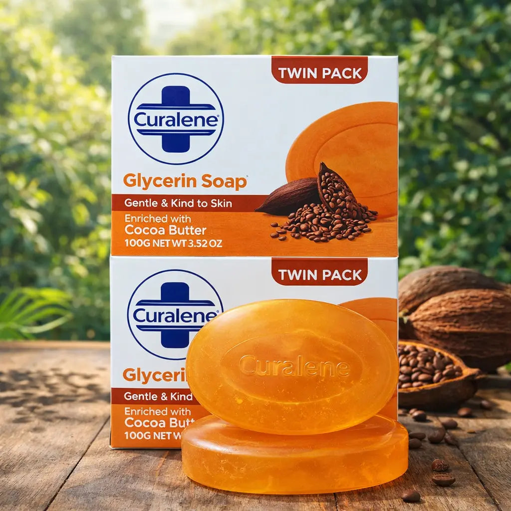 Curalene – Savon Glycérine au Beurre de Cacao 2 X 100G - MHT MULTI ...
