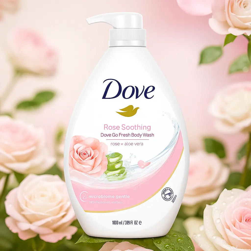Dove – Go Fresh Rose Nettoyant pour le corps apaisant (Rose x Aloe ...