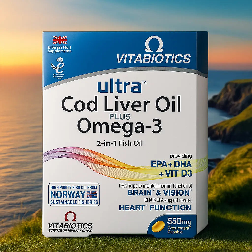 Vitabiotics Ultra™ Cod Liver Oil + Omega-3 (2-en-1). - MHT MULTI – MHT ...